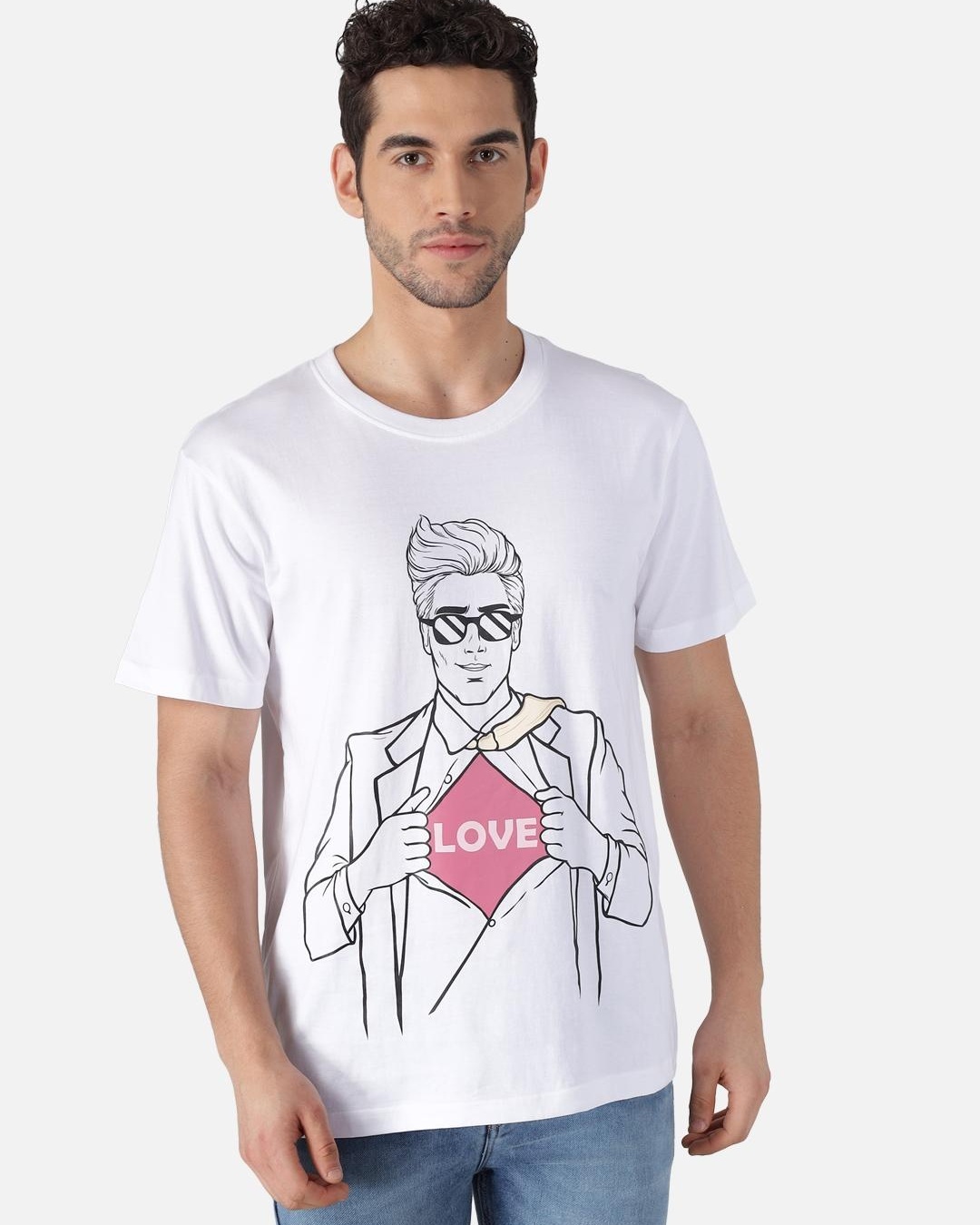 Buy Mens White Graphic Printed T Shirt Online At Bewakoof
