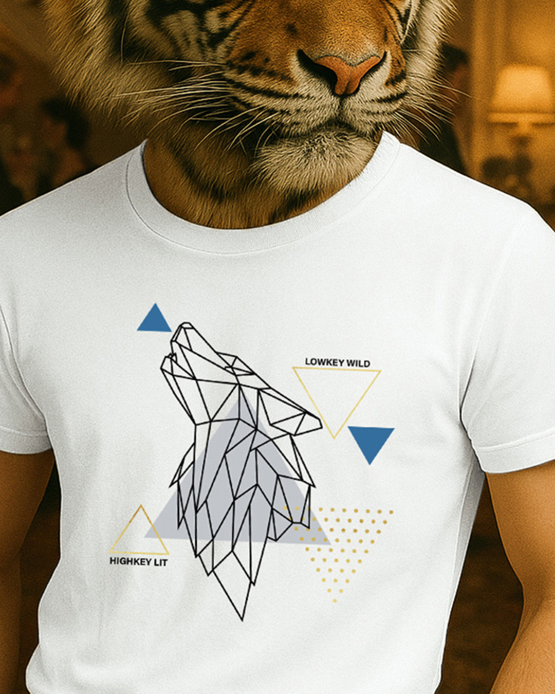 Buy Men's White Low Key Wild Graphic Printed T-shirt Online at Bewakoof