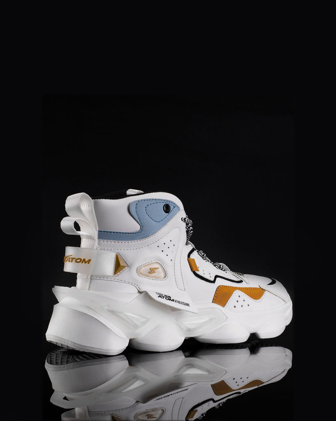 Buy Men's White Mid-Top Sneakers Online in India at Bewakoof