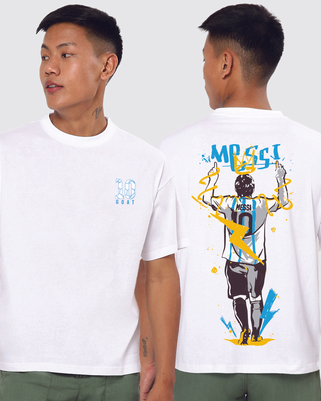 Buy Men's White No. 10 Graphic Printed T-shirt Online at Bewakoof