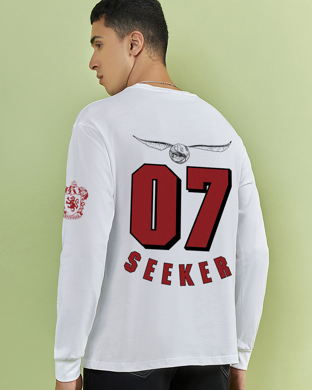 Buy Men's White Quidditch Graphic Printed Oversized T-shirt Online at ...