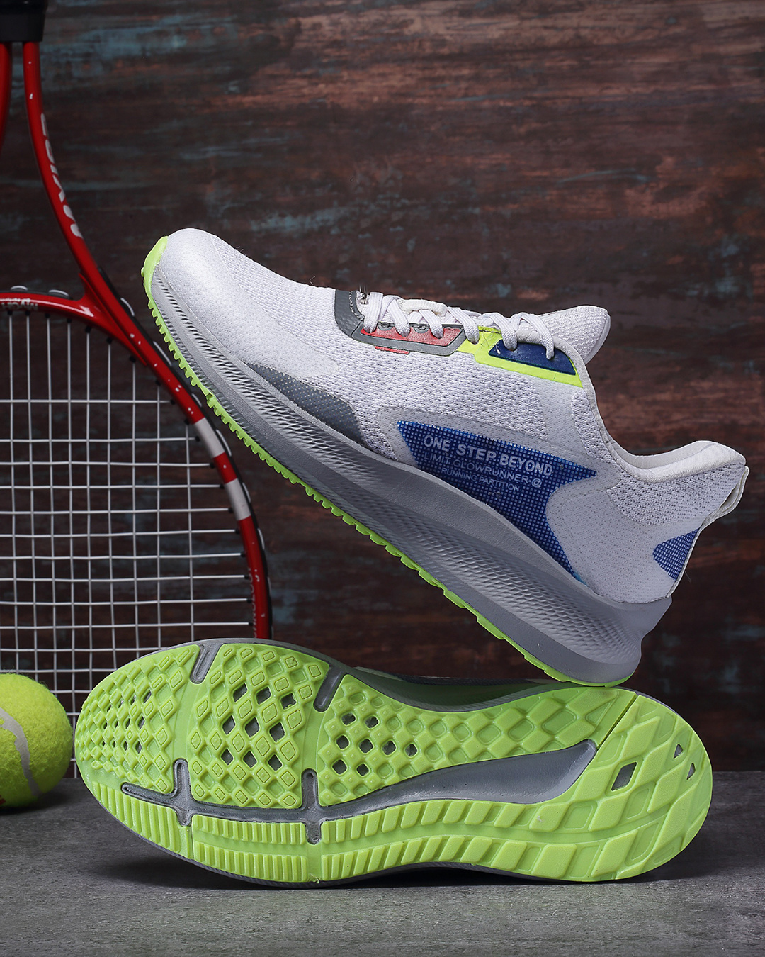Buy Men's White Running Shoes Online in India at Bewakoof