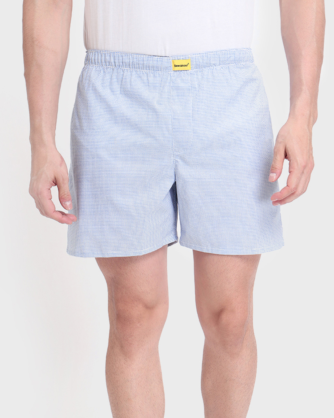 Buy Men's White Self Design Boxers Online in India at Bewakoof