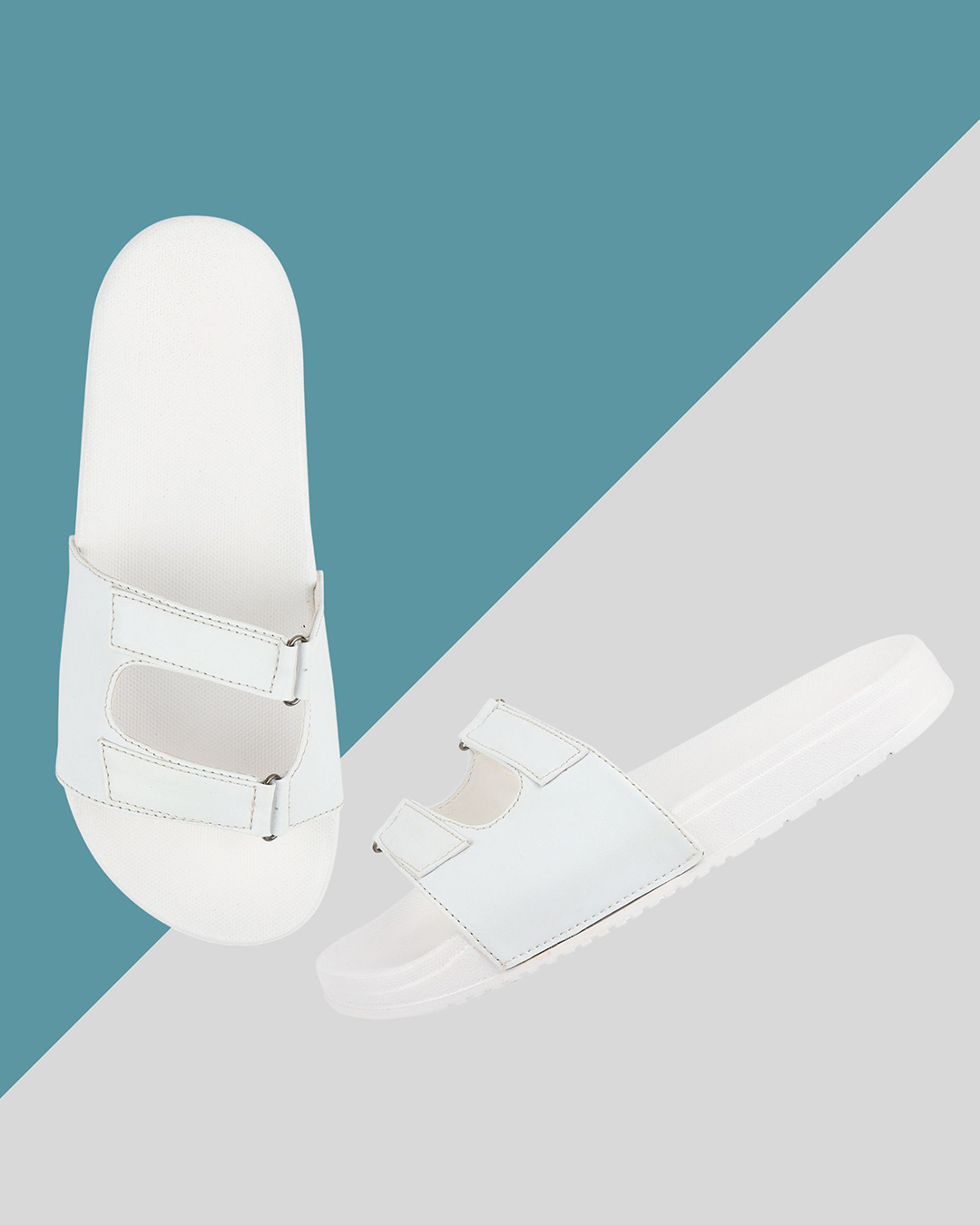 Buy Men's White Sliders Online in India at Bewakoof