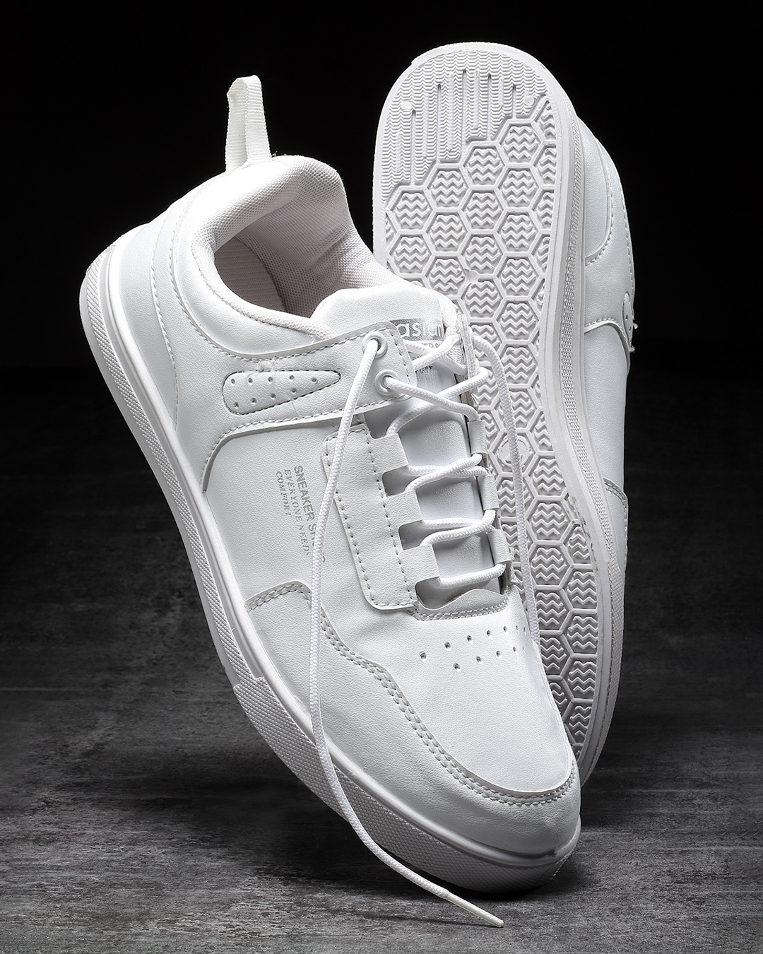 Buy Men's White Sneakers Online in India at Bewakoof
