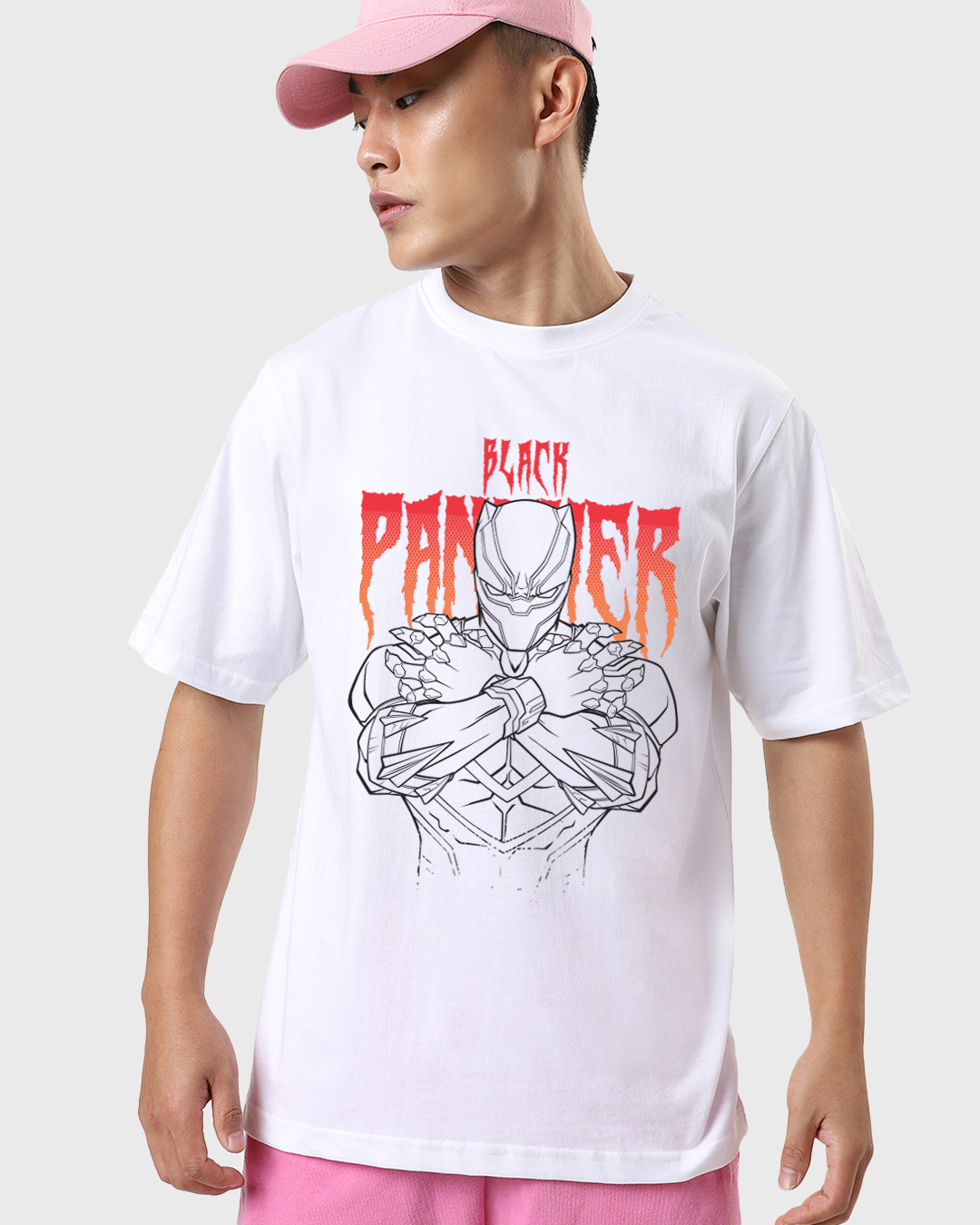 Buy Mens White Ultimate Warrior Graphic Printed Oversized T Shirt