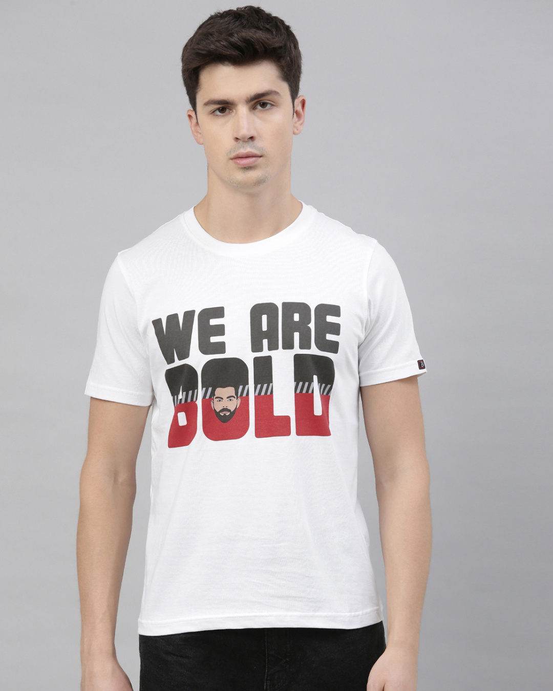 Buy Men's White We are Bold Typography T-shirt Online at Bewakoof