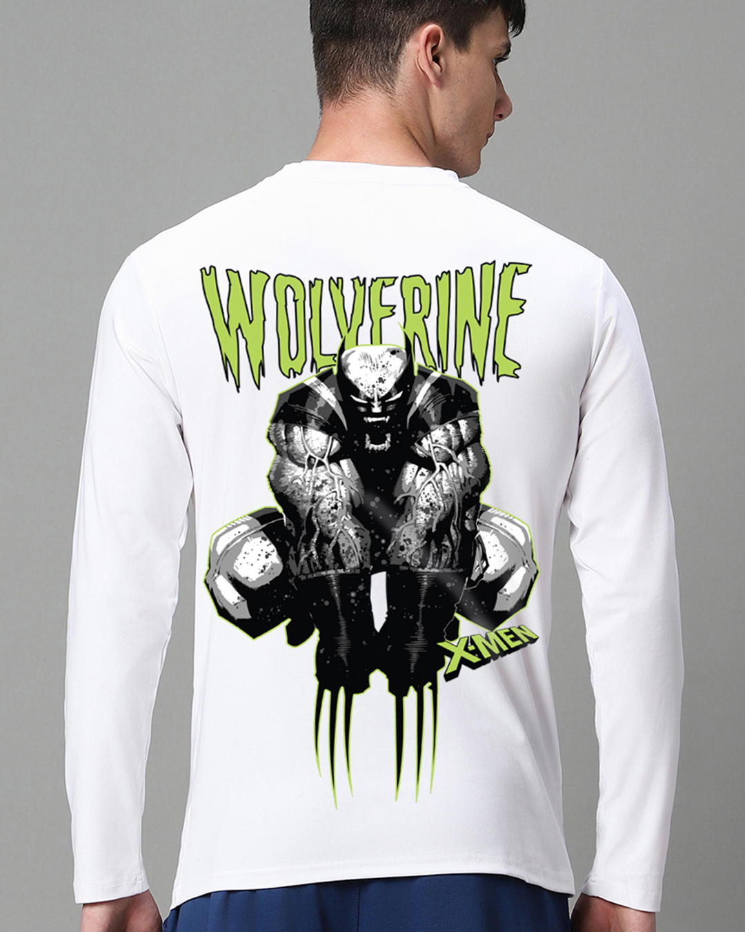 Buy Men's White Wolverine Graphic Printed T-shirt Online at Bewakoof
