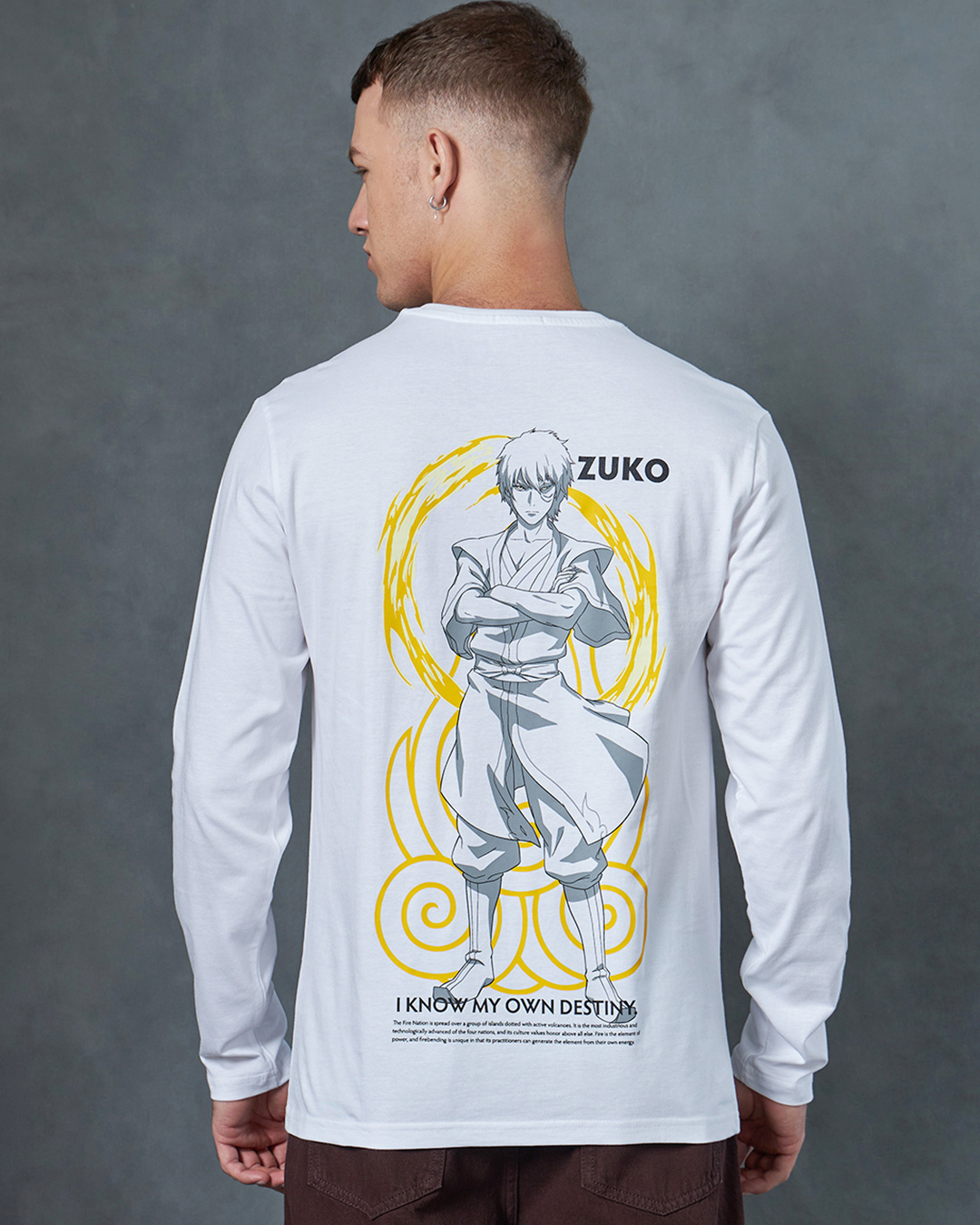 Buy Men's White Zuko Graphic Printed T-shirt Online at Bewakoof
