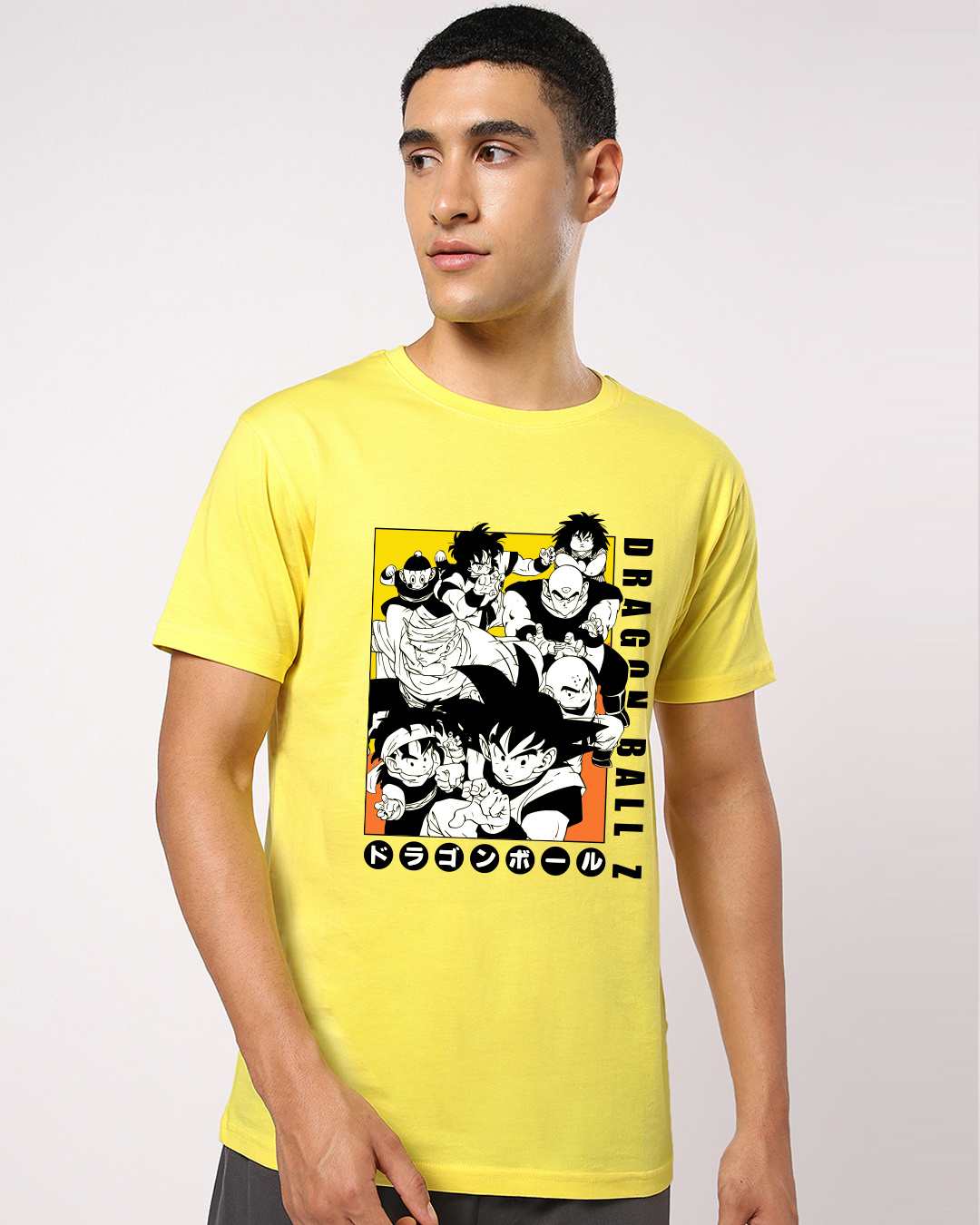 Buy Men's Yellow DBZ Brats Graphic Printed T-shirt Online at Bewakoof