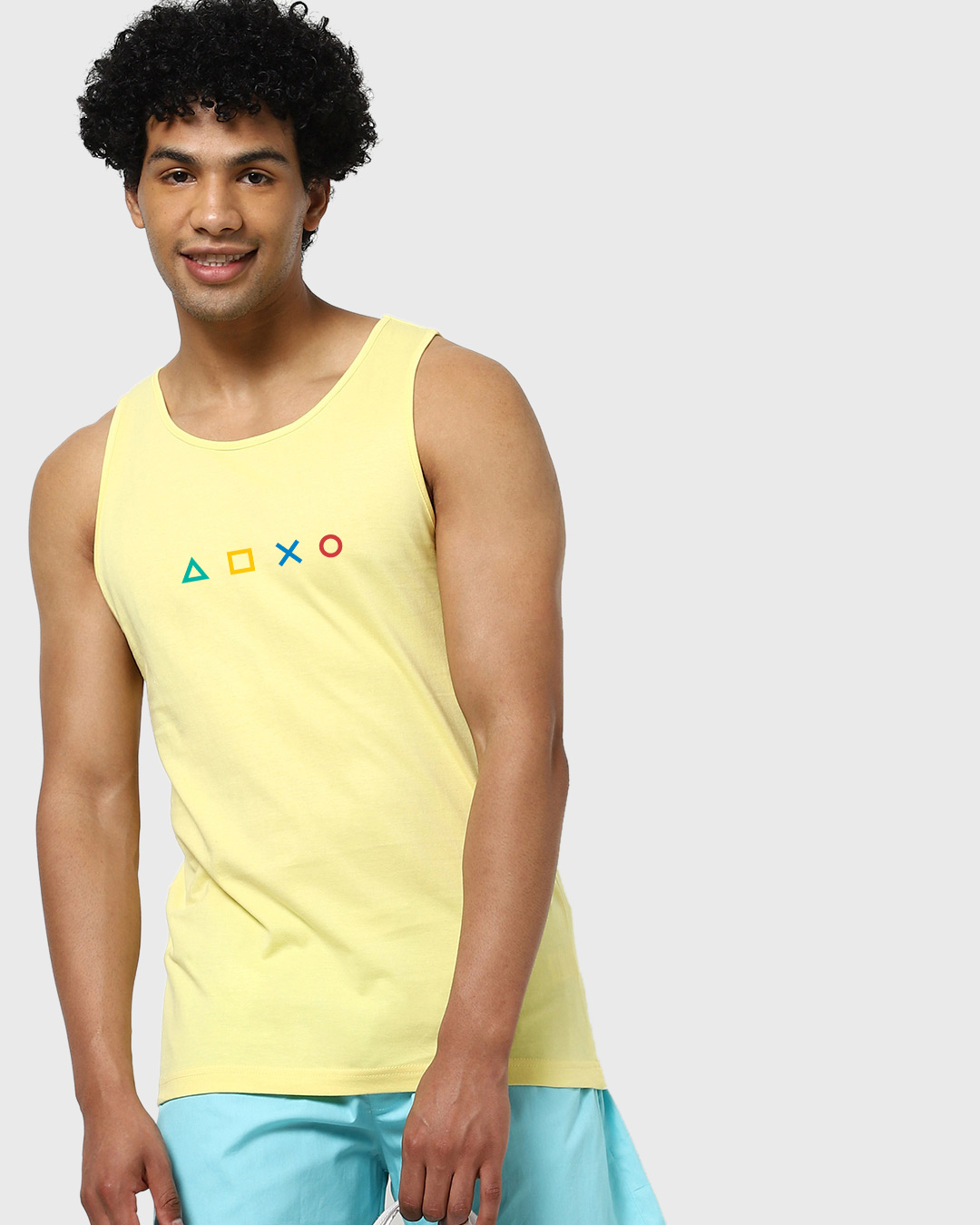 Buy Men's Yellow Gamer Respawn Typography Vest Online at Bewakoof