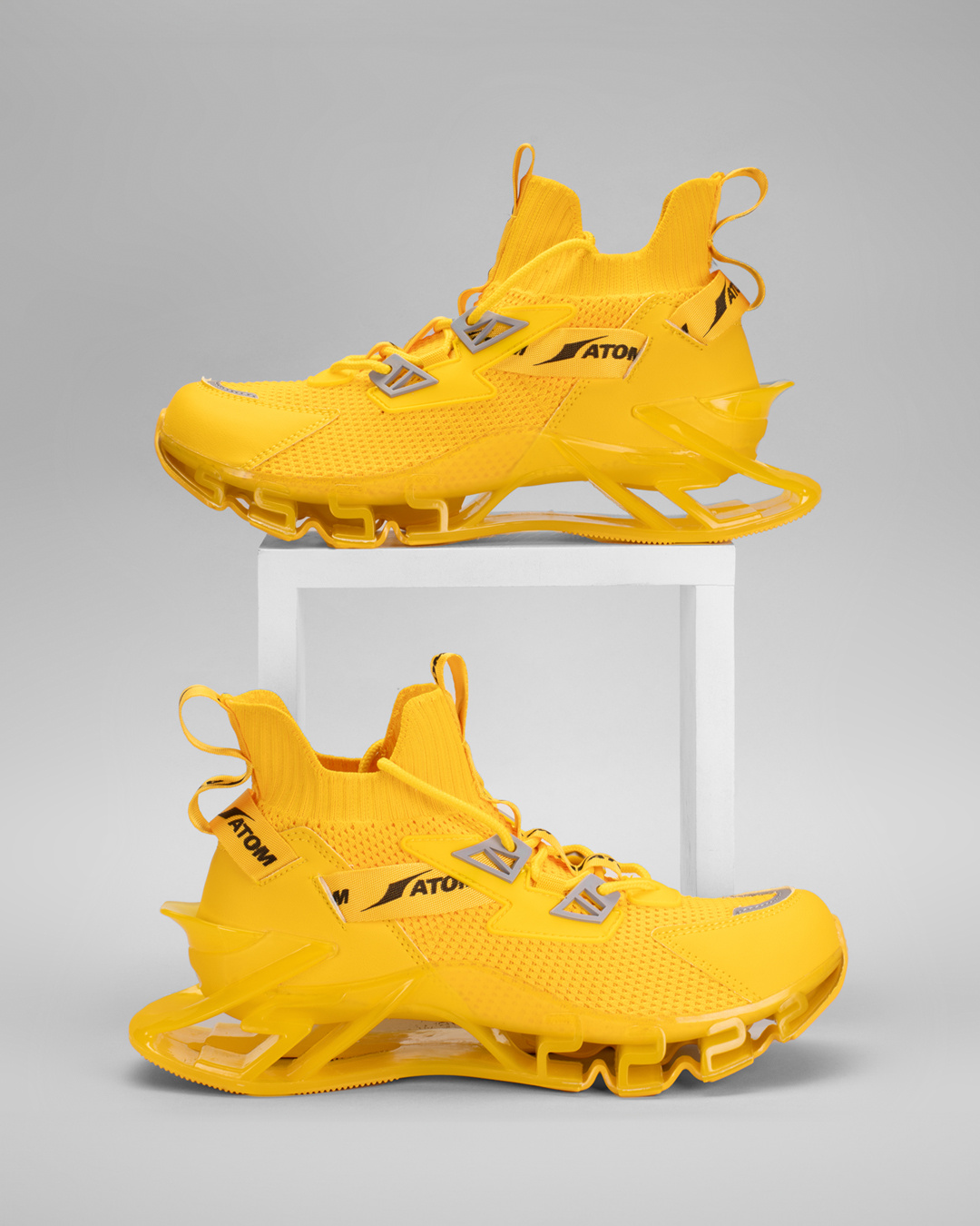 Buy Men's Yellow High-Top Sneakers Online in India at Bewakoof