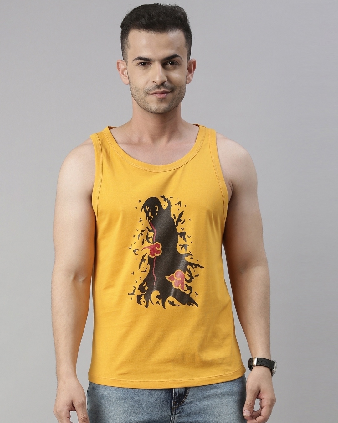 Buy Men's Yellow Itachi - Naruto Anime Vest Online at Bewakoof