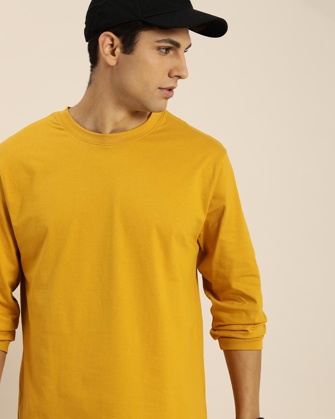 Buy Men's Yellow Oversized T-shirt Online at Bewakoof