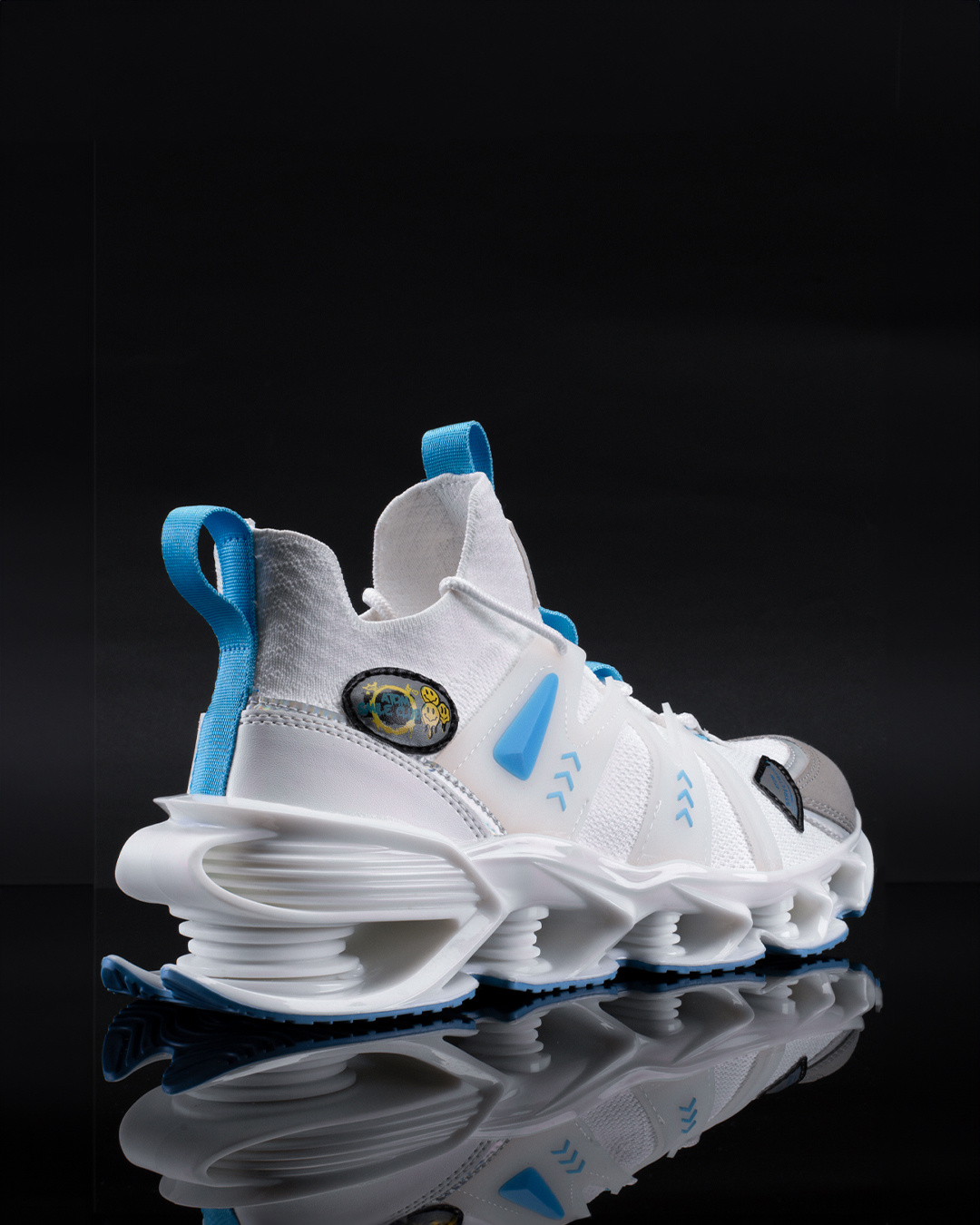 Buy Men's White & Blue Spring Edge Alpha 1 Sneakers Online in India at Bewakoof