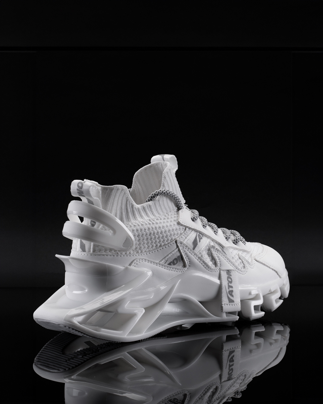 Buy Men's White Spring Edge Alpha 2 High-Top Sneakers Online in India ...