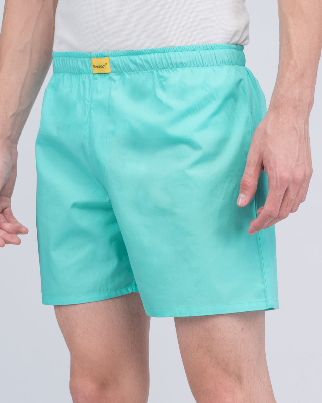 Buy Merlin Blue Plain Boxer For Men Online India @ Bewakoof.com