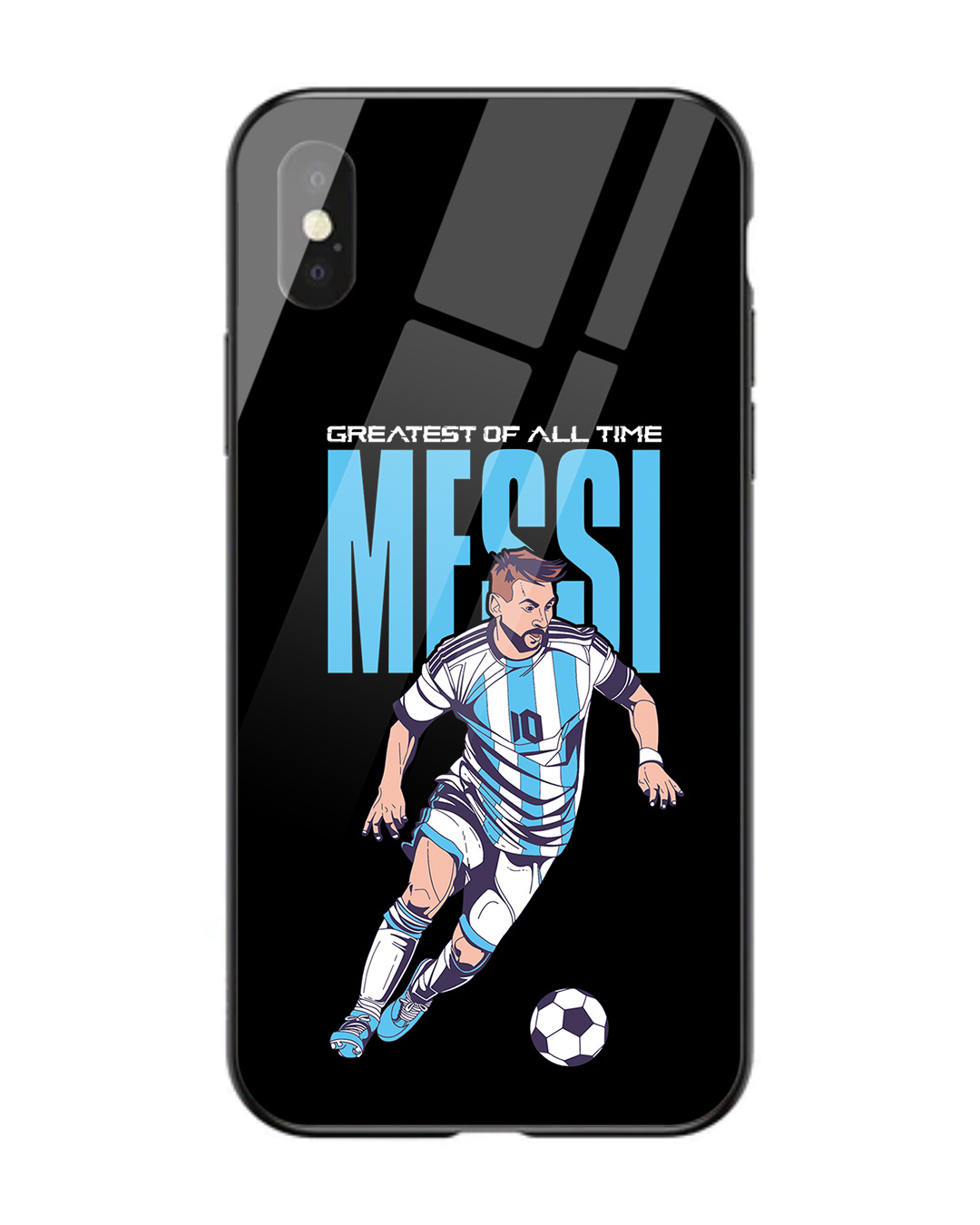 Buy Messi Last Dance Premium Glass Cover for Apple iPhone XS Online in ...