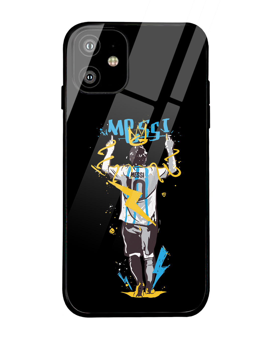 Buy Messi The King Premium Glass Cover for Apple iPhone 11 Online in ...