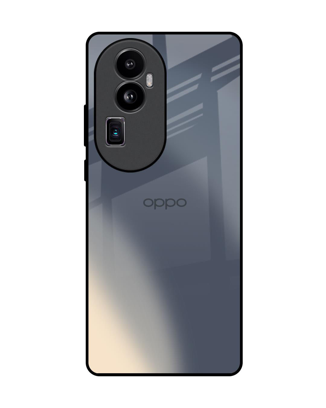 Buy Metallic Gradient Premium Glass Case for Oppo Reno 10 Pro Plus 5G ...