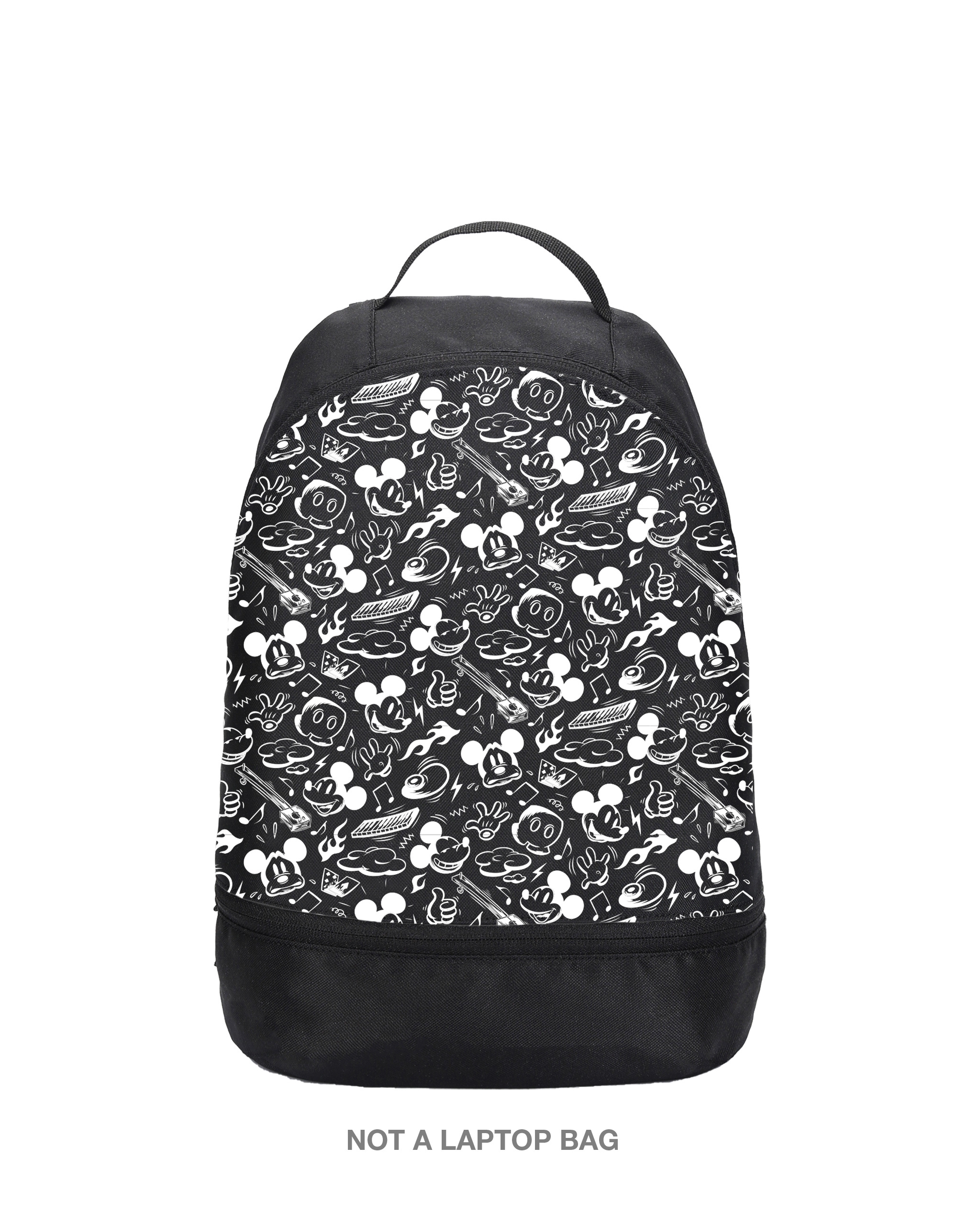 Buy Unisex Black Mickey Aop Small Backpack Online In India At Bewakoof