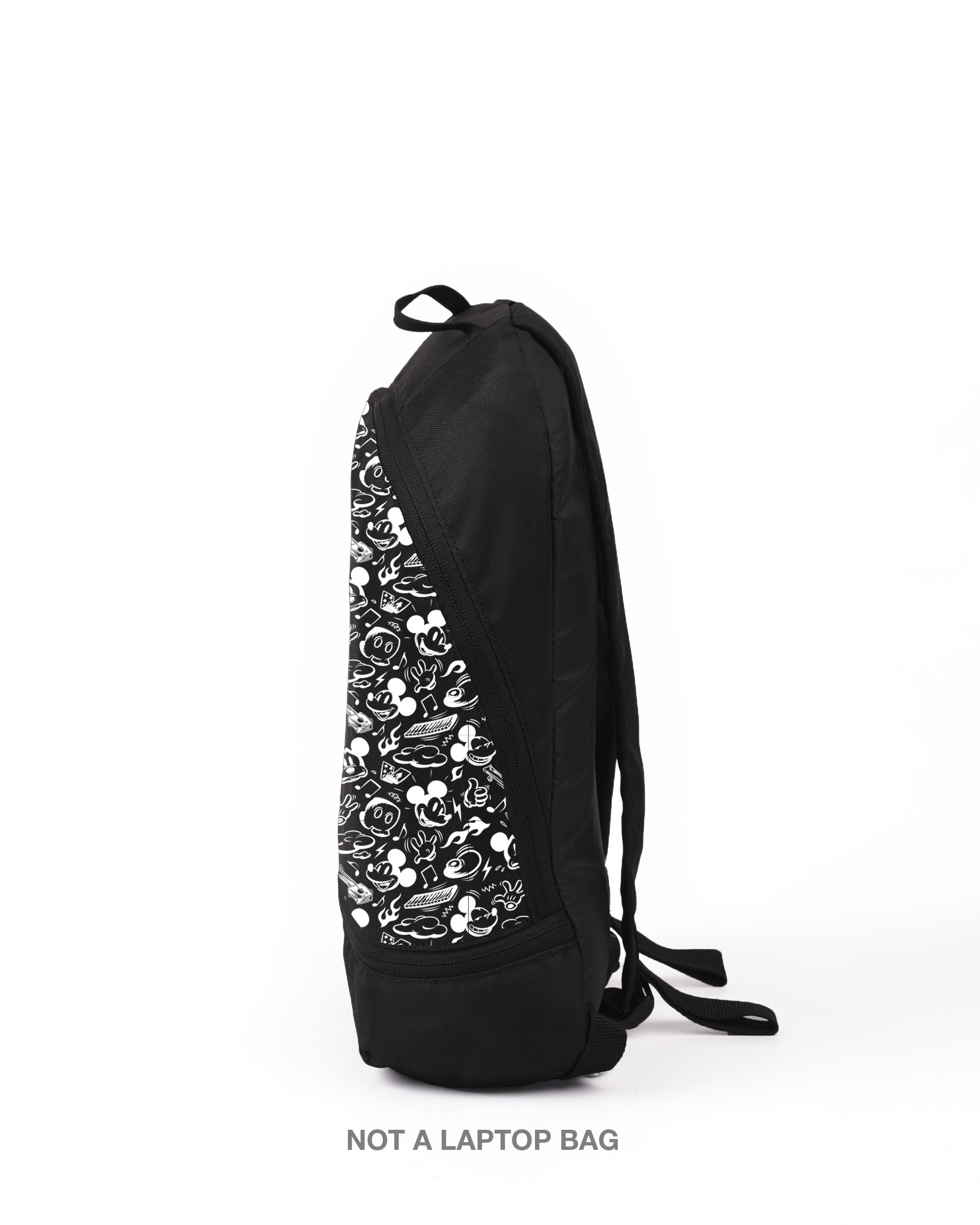 Buy Unisex Black Mickey AOP Small Backpack Online in India at Bewakoof