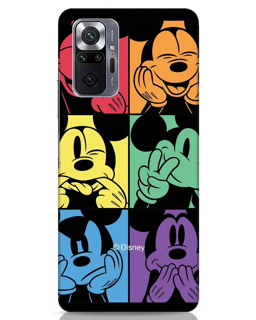 Buy Mickey Face Designer Hard Cover for Xiaomi Redmi Note 10 Pro Max ...
