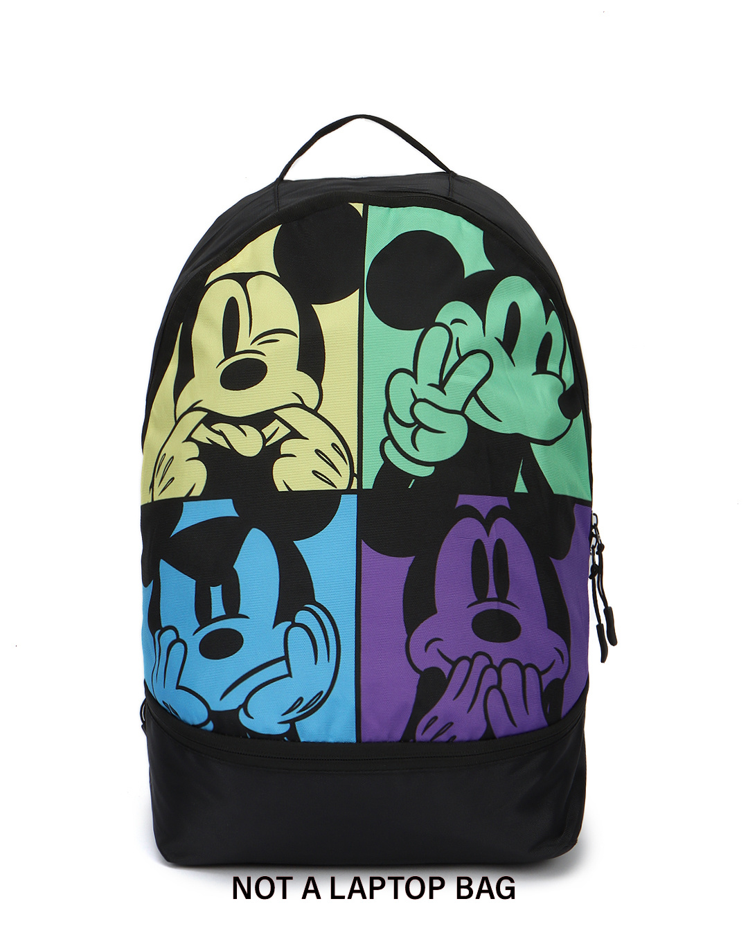 Buy Unisex Black Mickey Moments Small Backpack Online in India at Bewakoof
