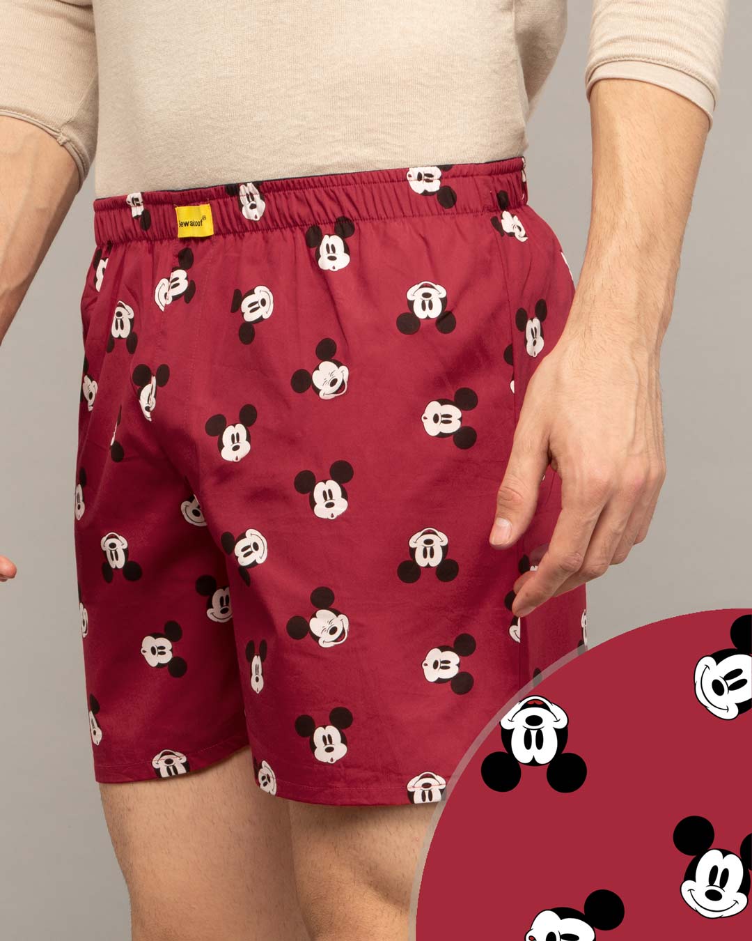 Buy Mickey Moods All Over Printed Boxer (DL) Online at Bewakoof