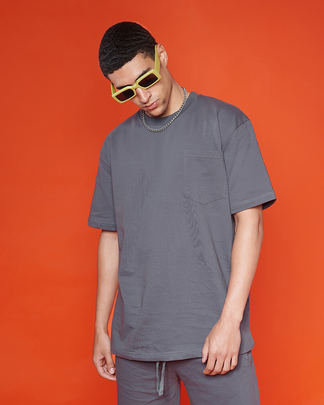 Buy Mens Mink Grey Super Loose Fit T Shirt Online At Bewakoof