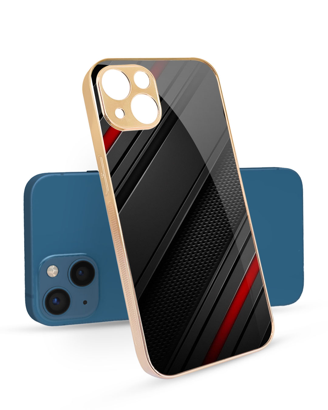 Buy Modern Abstract Copper Metallic Gold Premium Glass Case for Apple ...