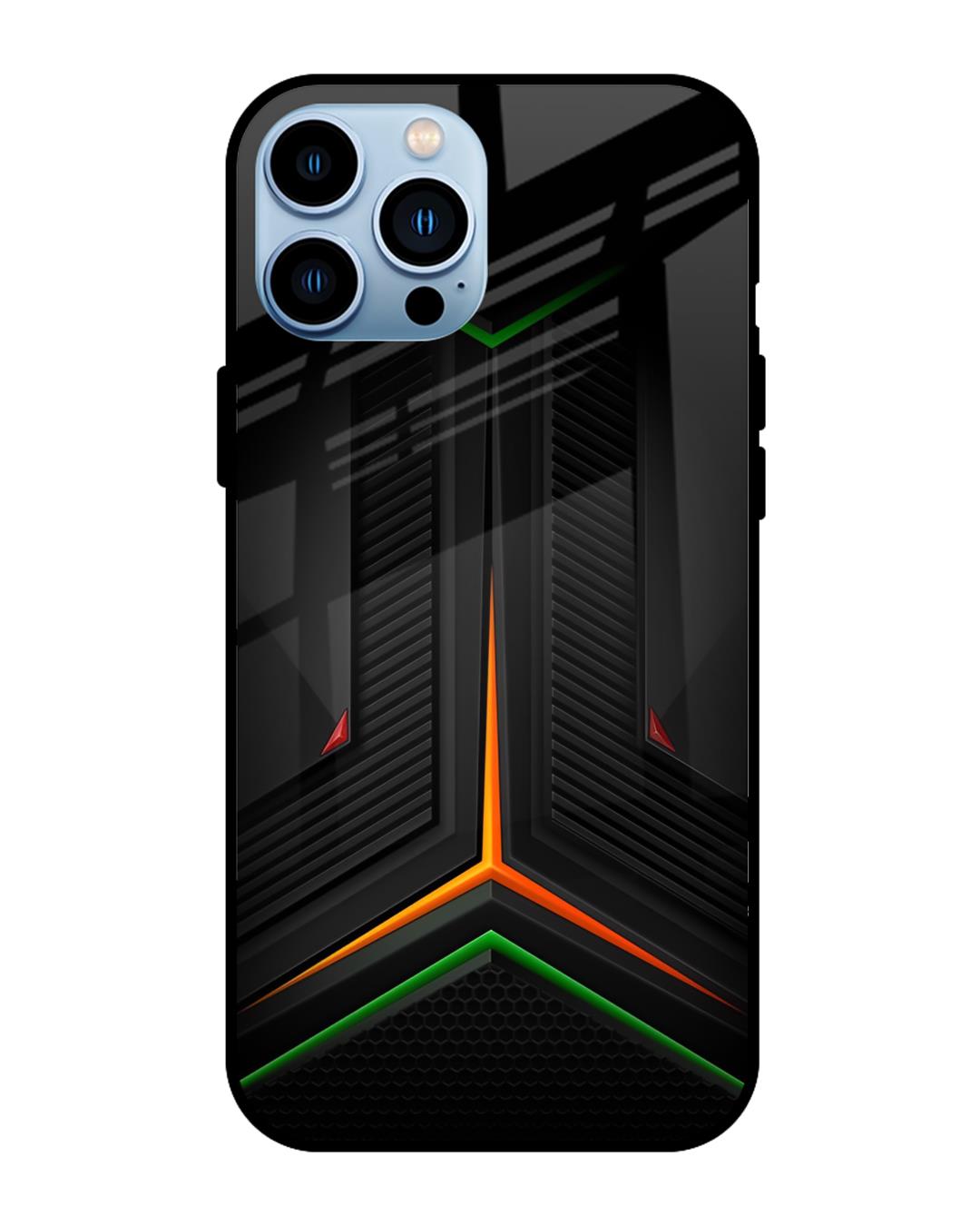 Buy Modern Ultra Chevron Premium Glass Case for Apple iPhone 13 Pro Max ...