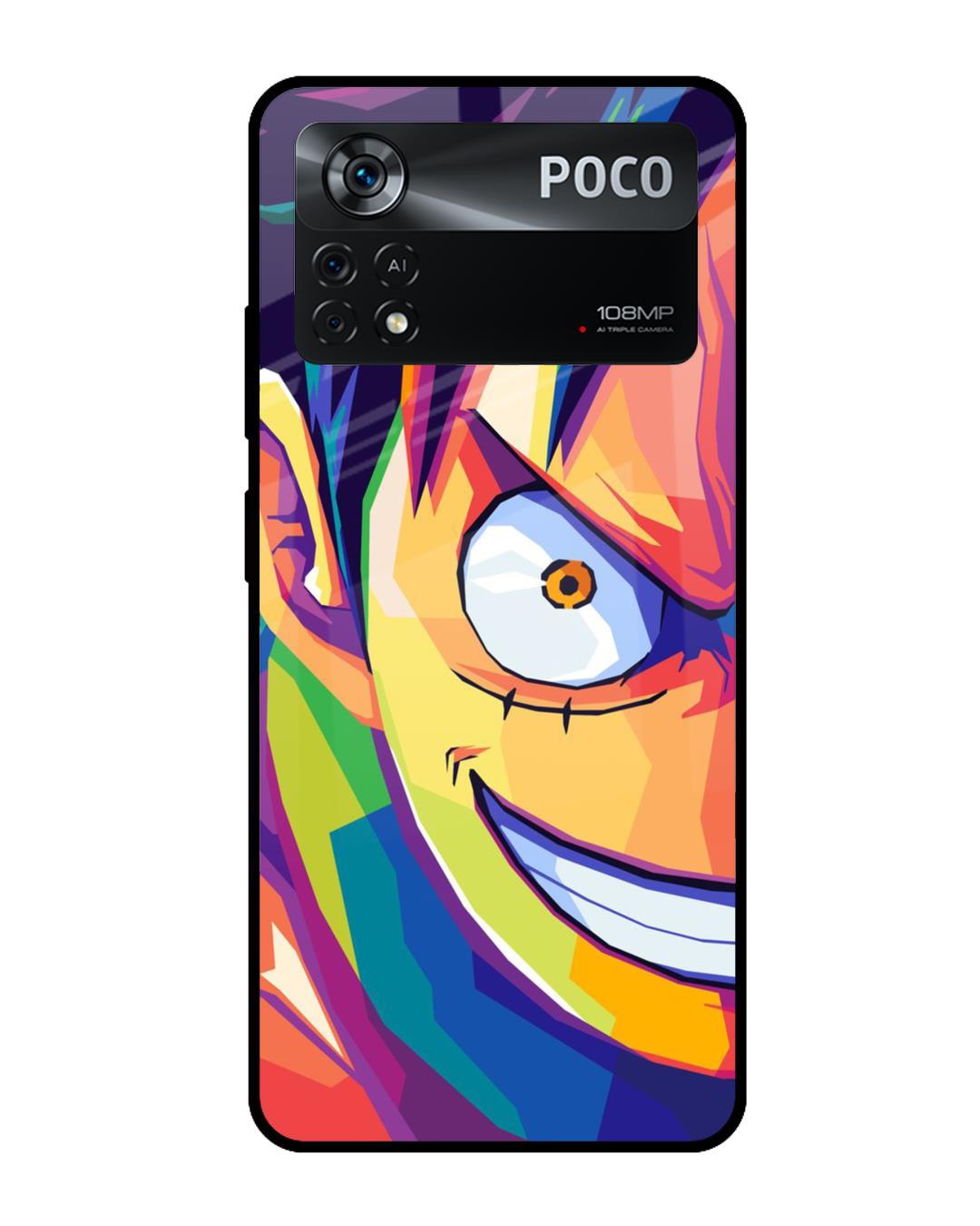 Buy Monkey Wpap Pop Art Premium Glass Case for Poco X4 Pro 5G(Shock ...