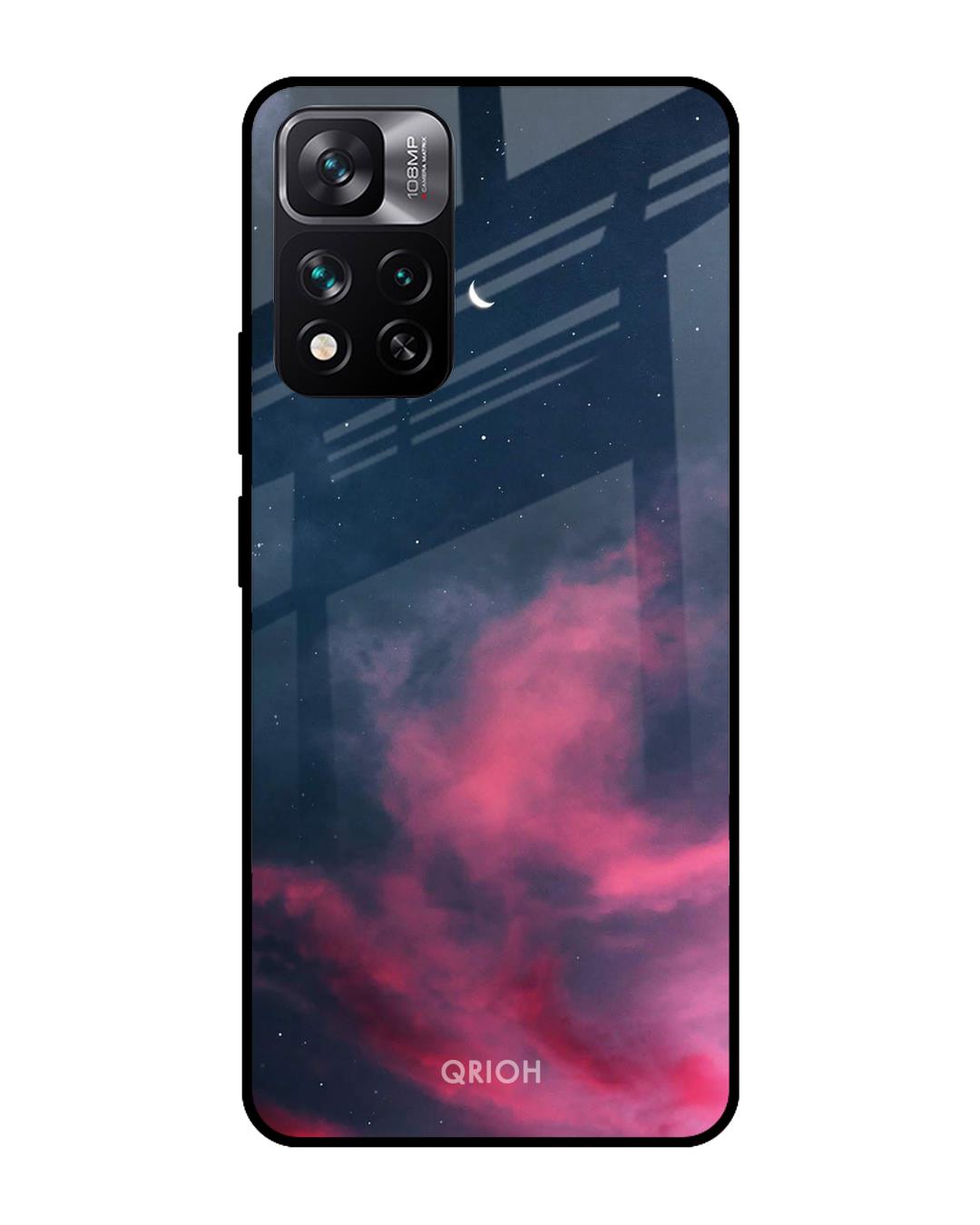 Buy Moon Night Printed Premium Glass Cover For Mi 11i (Impact Resistant ...