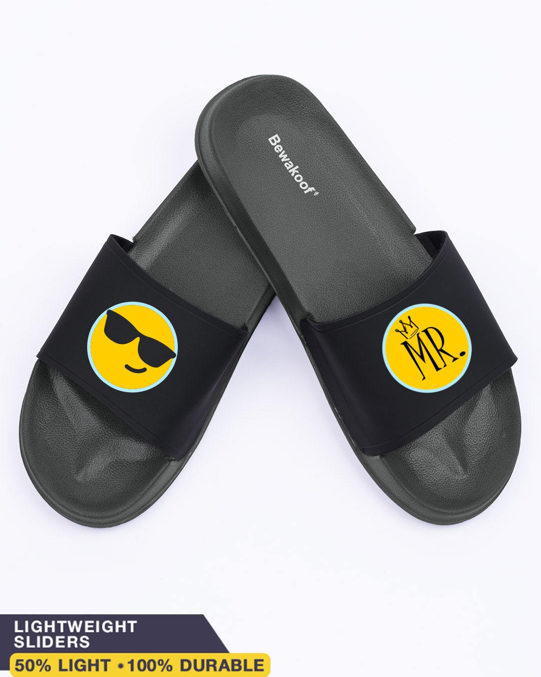 Buy Mr. Men's Printed Lightweight Sliders Online in India at Bewakoof