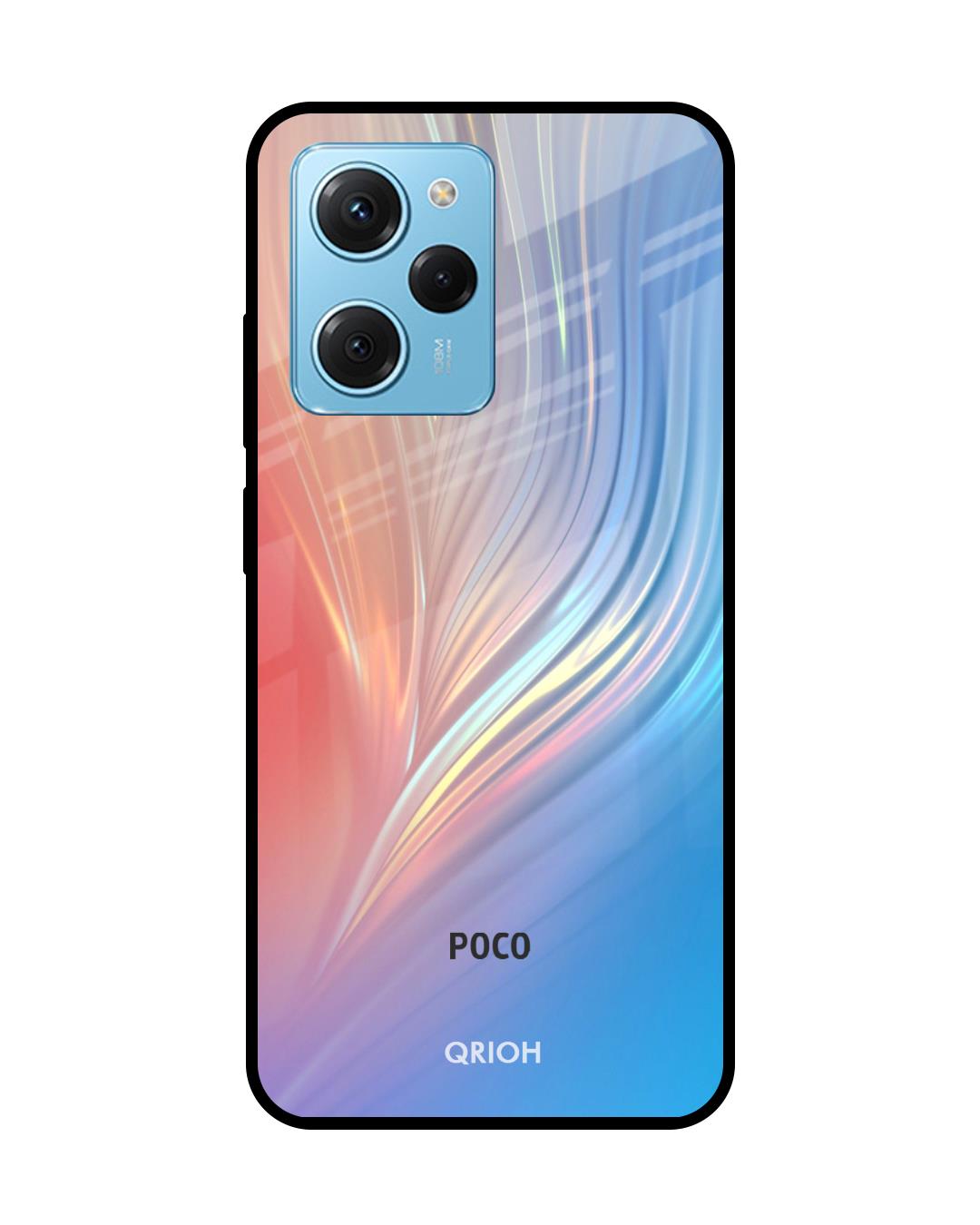 Buy Mystic Aurora Premium Glass Case for Poco X5 Pro 5G (Shock Proof ...