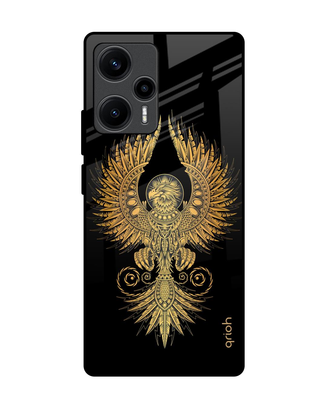 Buy Mythical Phoenix Art Premium Glass Case for Poco F5 5G (Shock Proof ...