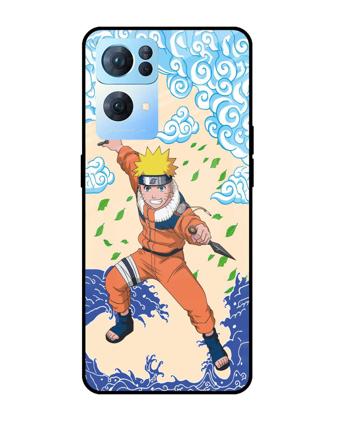 Buy Naruto Wave Premium Glass Cover for Oppo Reno7 Pro 5G Online in ...