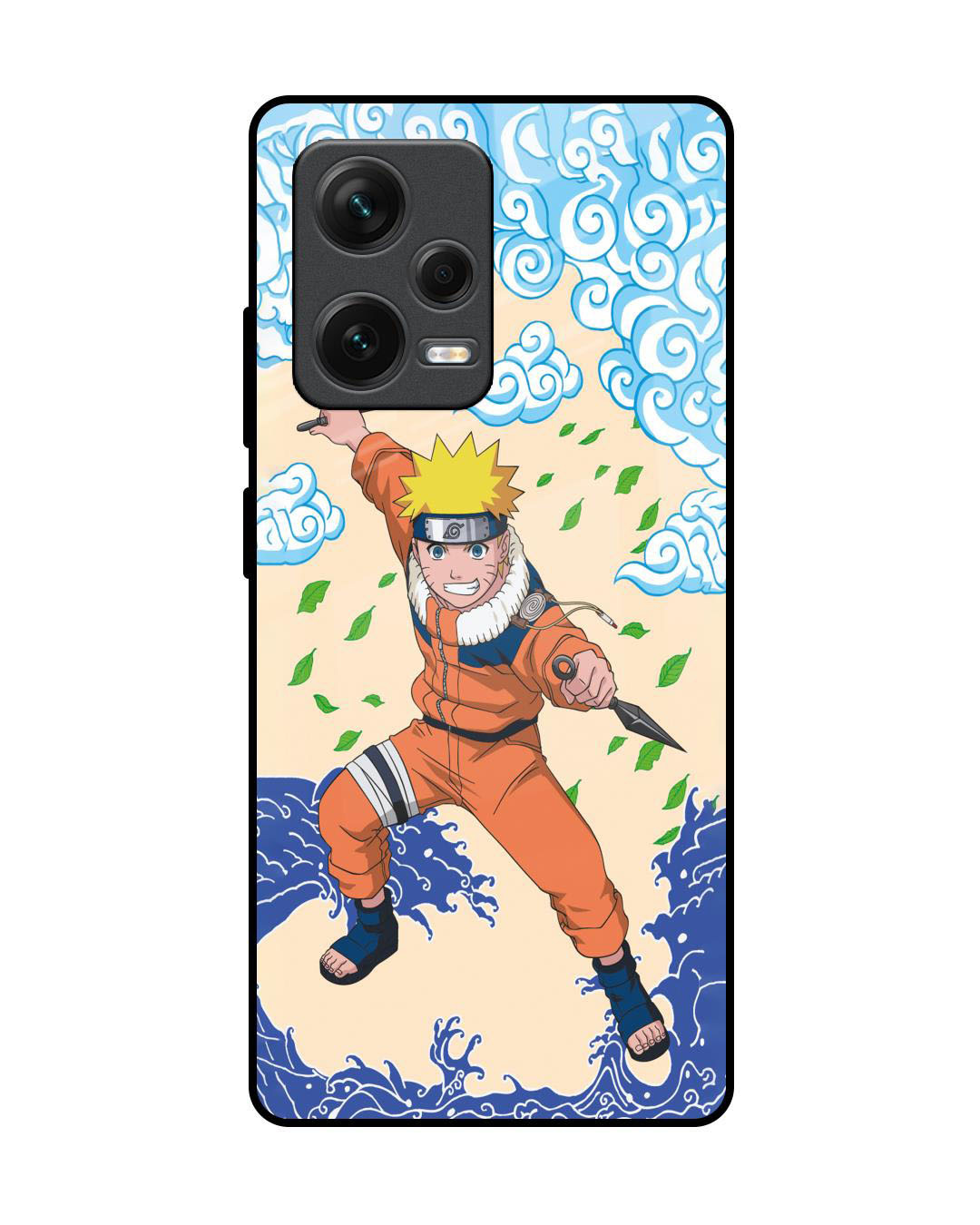 Buy Naruto Wave Premium Glass Cover for Redmi Note 12 Pro 5G Online in ...