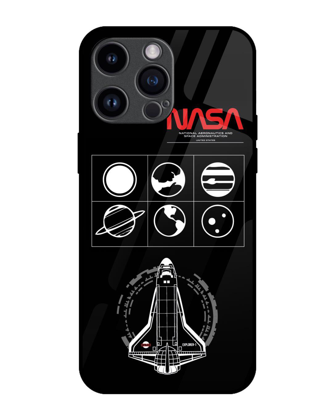 Buy NASA Spacecraft Premium Glass Cover for Apple iPhone 14 Pro Max ...