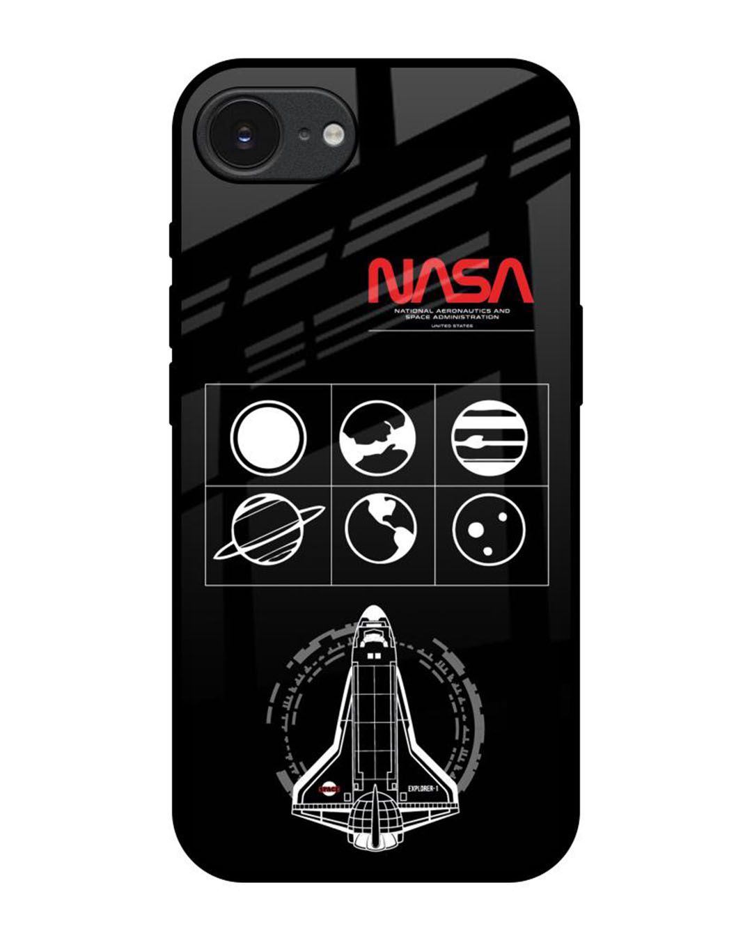 Buy Nasa Spacecraft Premium Glass Cover for Apple iPhone 16e Online in ...