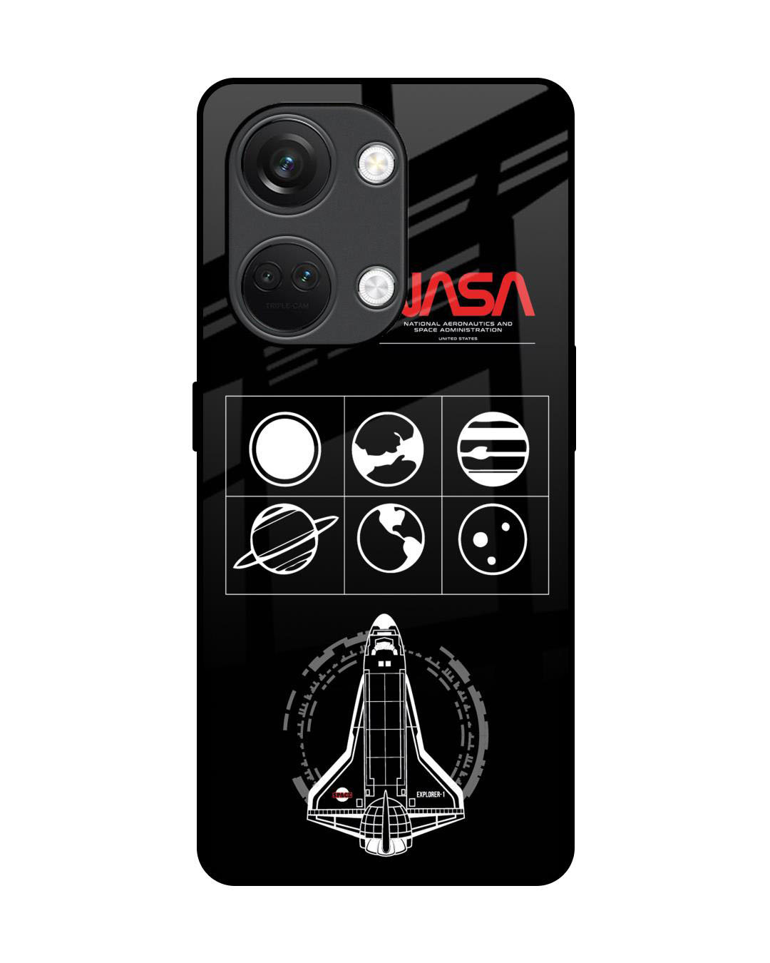 Buy Nasa Spacecraft Premium Glass Cover for OnePlus Nord 3 5G Online in ...