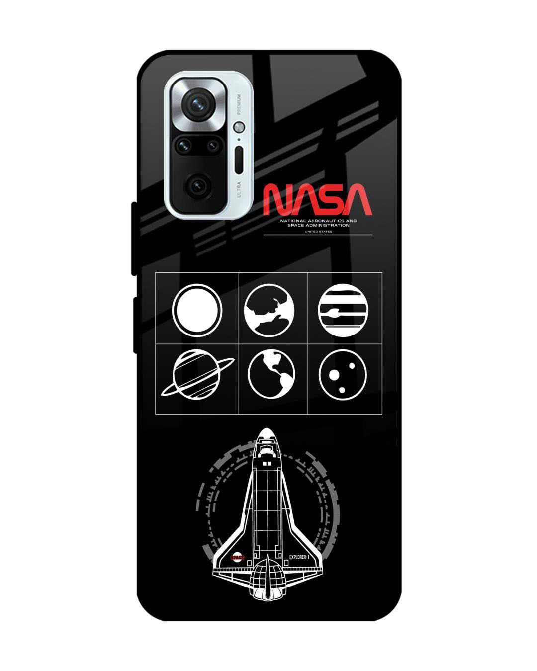 Buy Nasa Spacecraft Premium Glass Cover for Redmi Note 10 Pro Online in ...