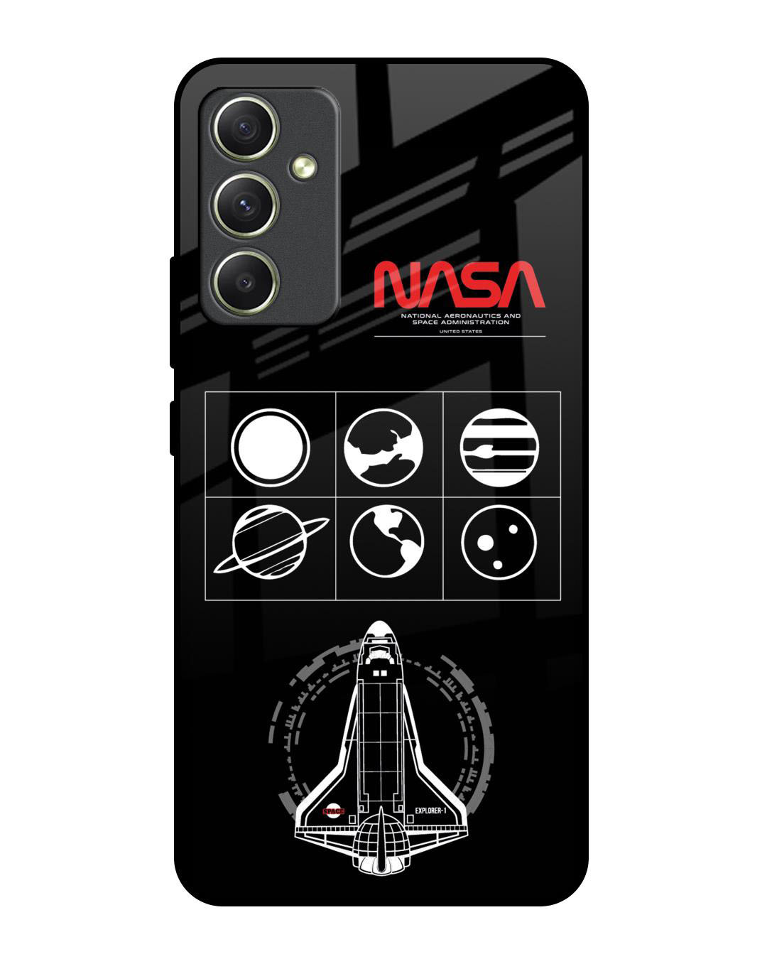 Buy Nasa Spacecraft Premium Glass Cover for Samsung Galaxy A34 5G ...