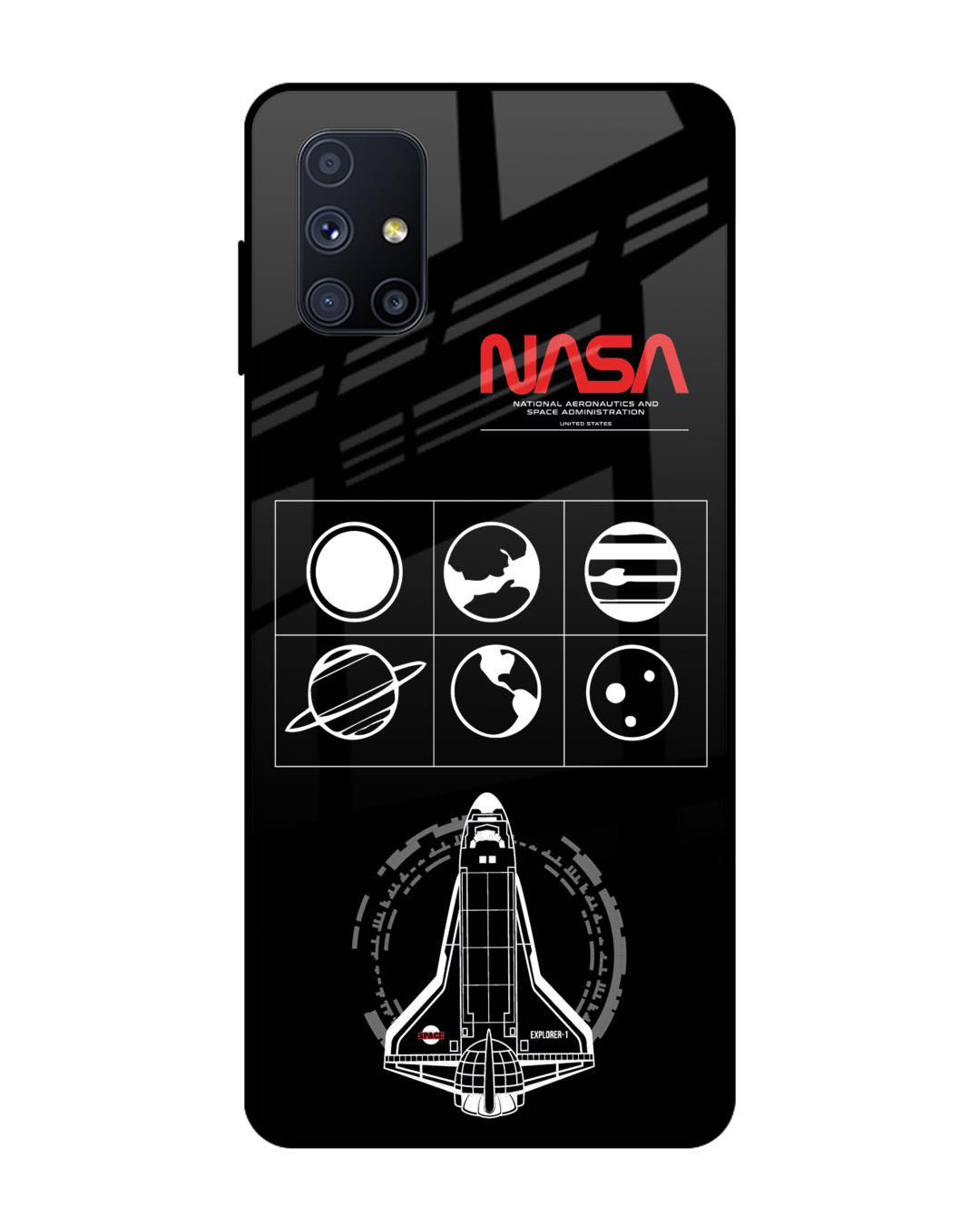 Buy Nasa Spacecraft Premium Glass Cover for Samsung Galaxy M51 Online ...