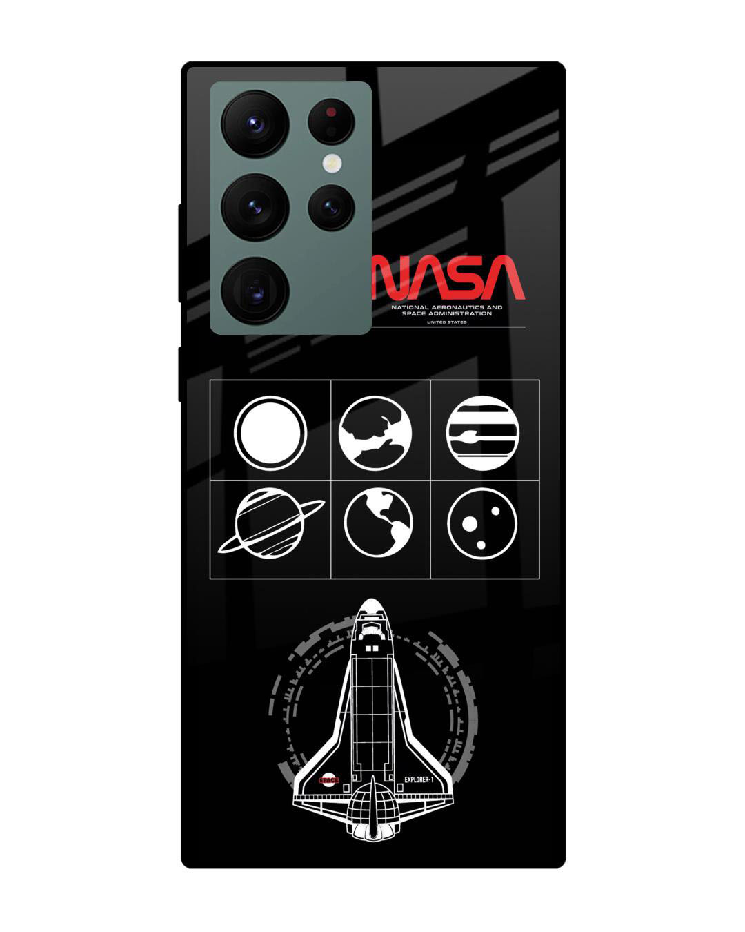 Buy Nasa Spacecraft Premium Glass Cover for Samsung Galaxy S22 Ultra 5G ...