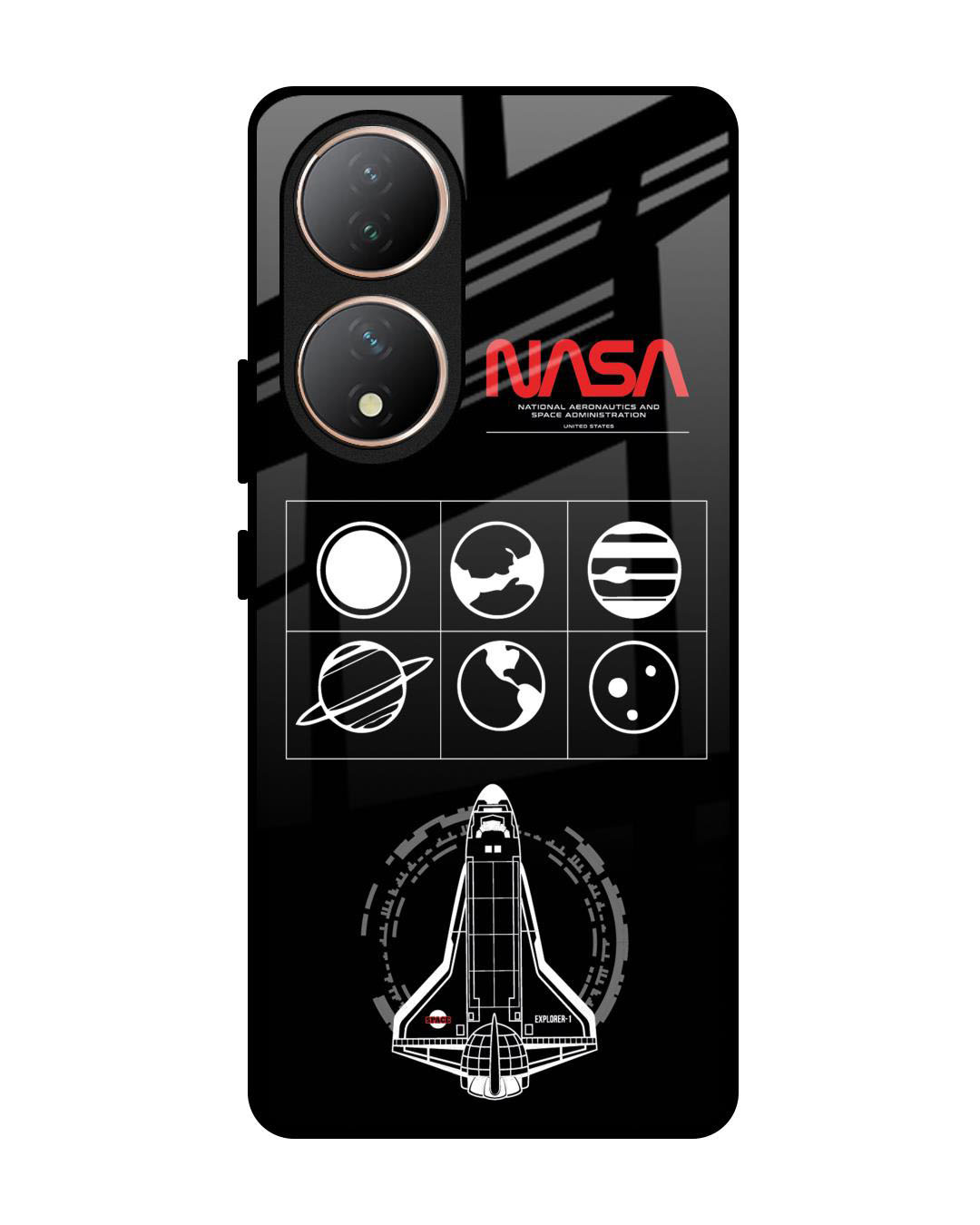Buy Nasa Spacecraft Premium Glass Cover for Vivo Y100 5G Online in ...