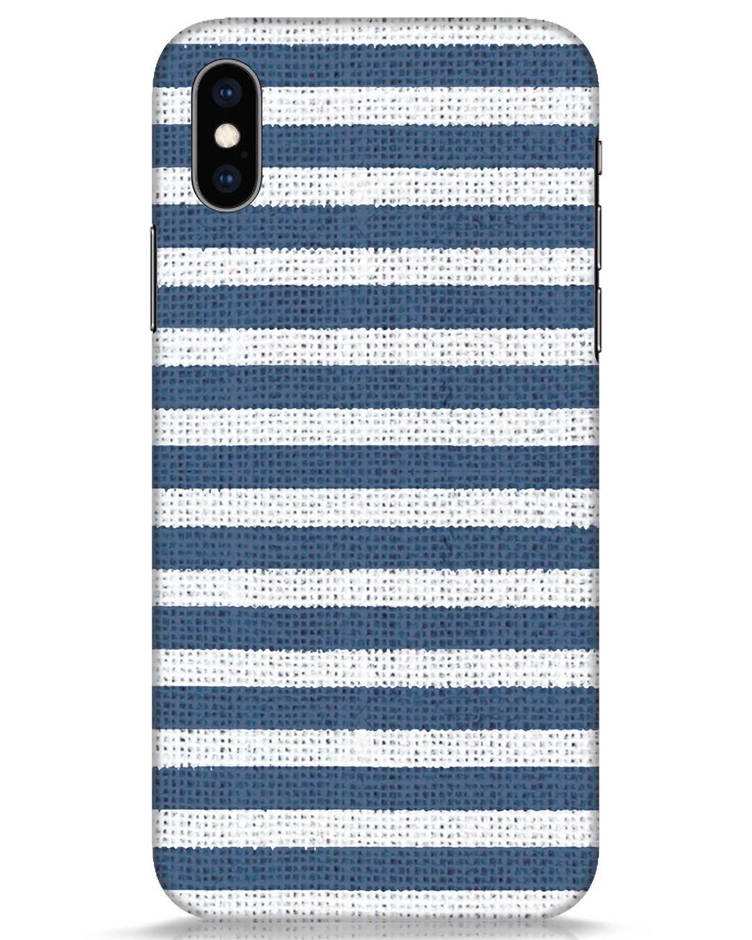Buy Nautical Stripes iPhone XS Mobile Cover for Unisex Online at Bewakoof