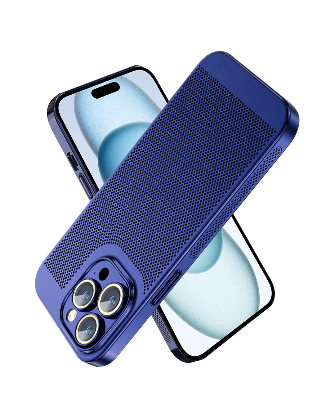 Buy Navy Blue Camera Protection Case for Apple iPhone 15 Pro Online in ...