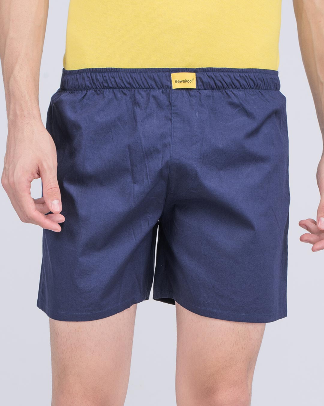 Buy Nebula Blue Plain Boxer For Men Online India @ Bewakoof.com